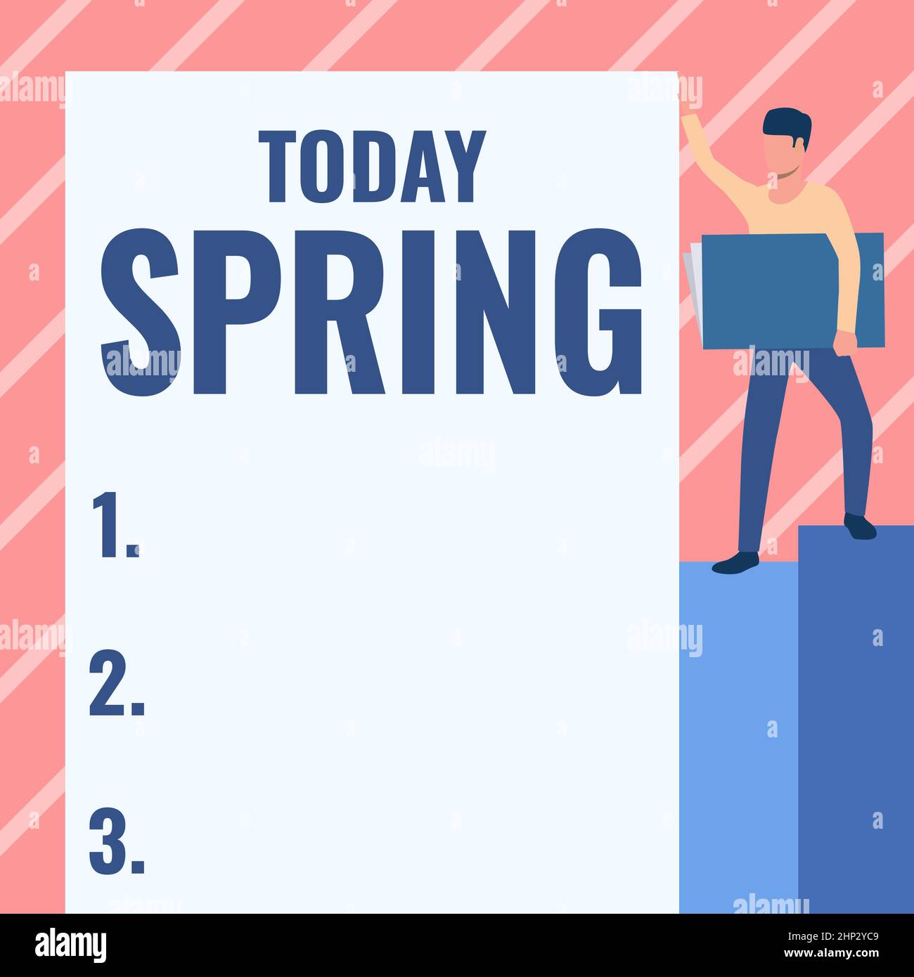 Conceptual display Spring, Word for the season after winter in which ...