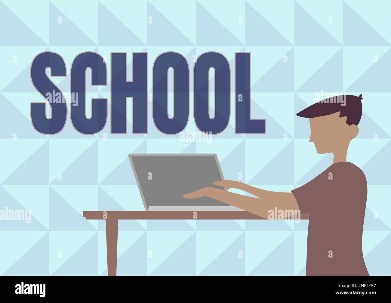 Conceptual caption School, Business concept any institution which ...