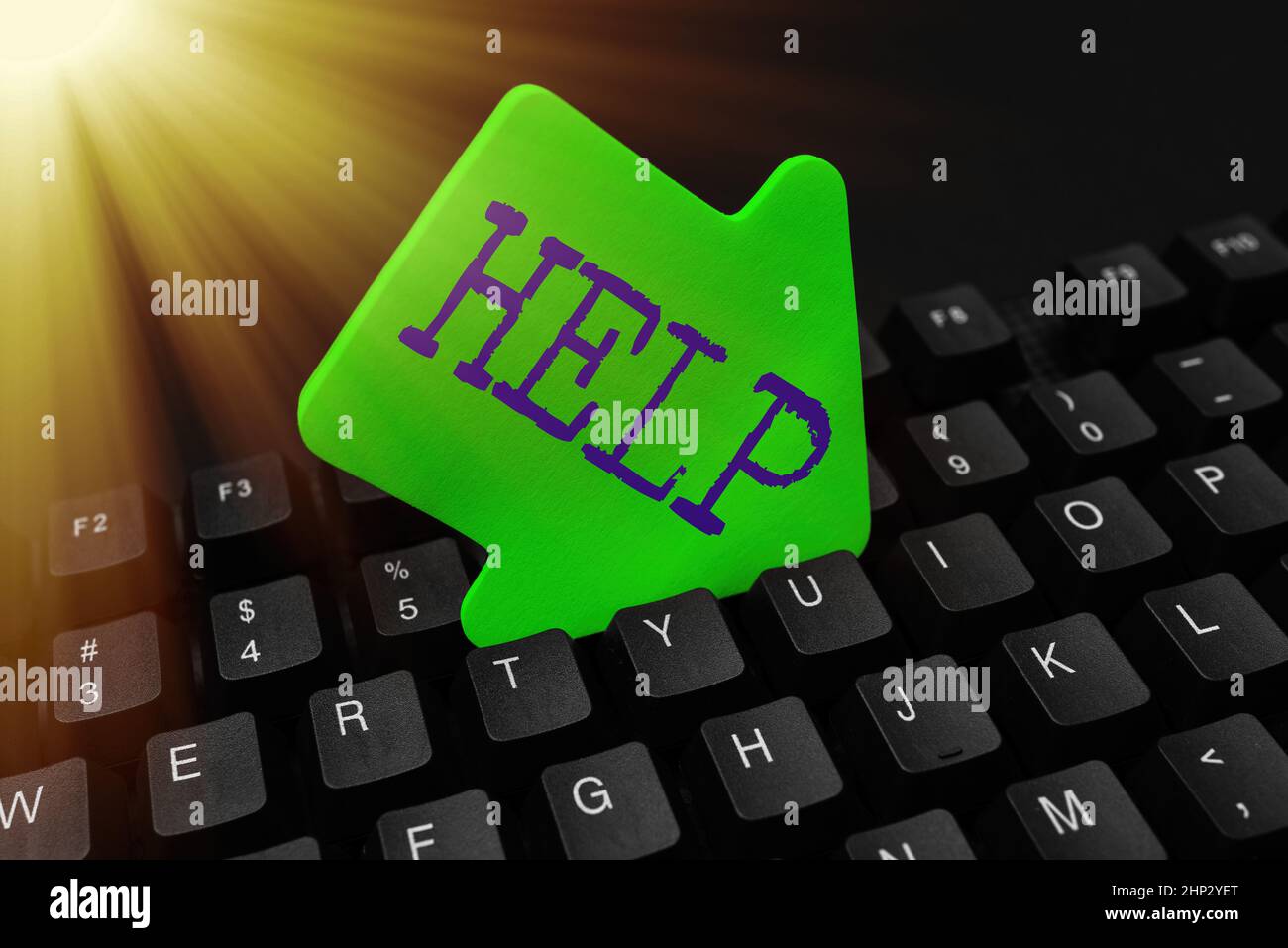 Text sign showing Help, Conceptual photo The action of helping someone ...