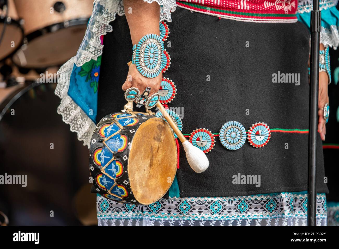 Zuni Olla Maidens performing at the 2021 National Folk Festival in ...