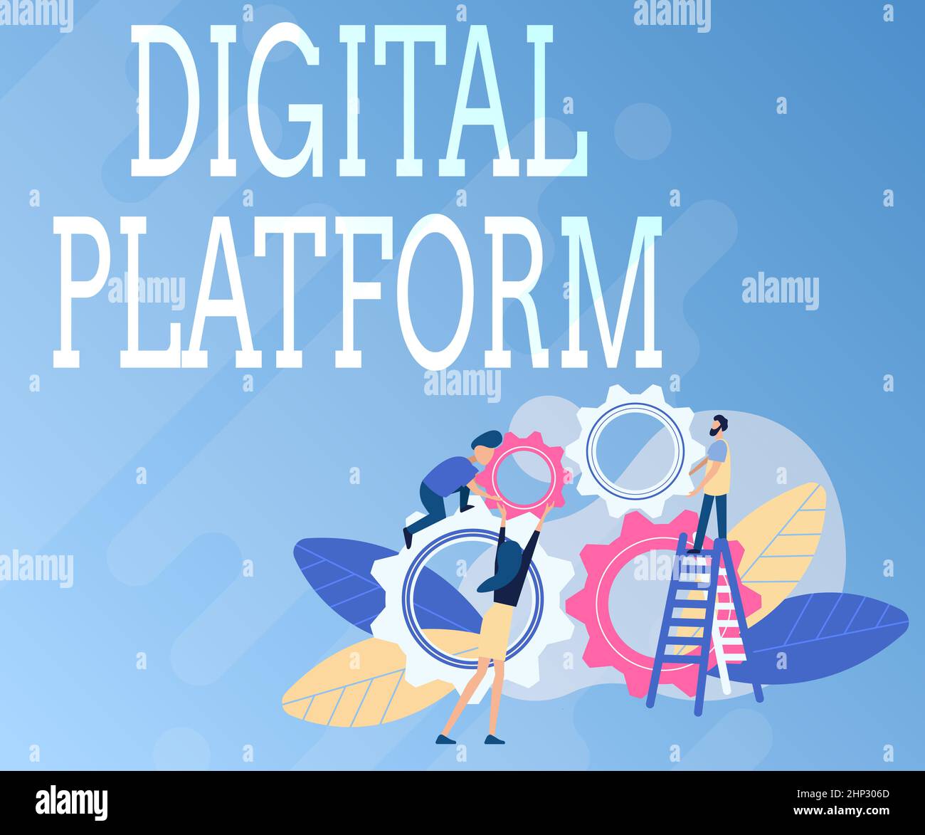 Conceptual display Digital Platform, Word Written on marketing campaign ...