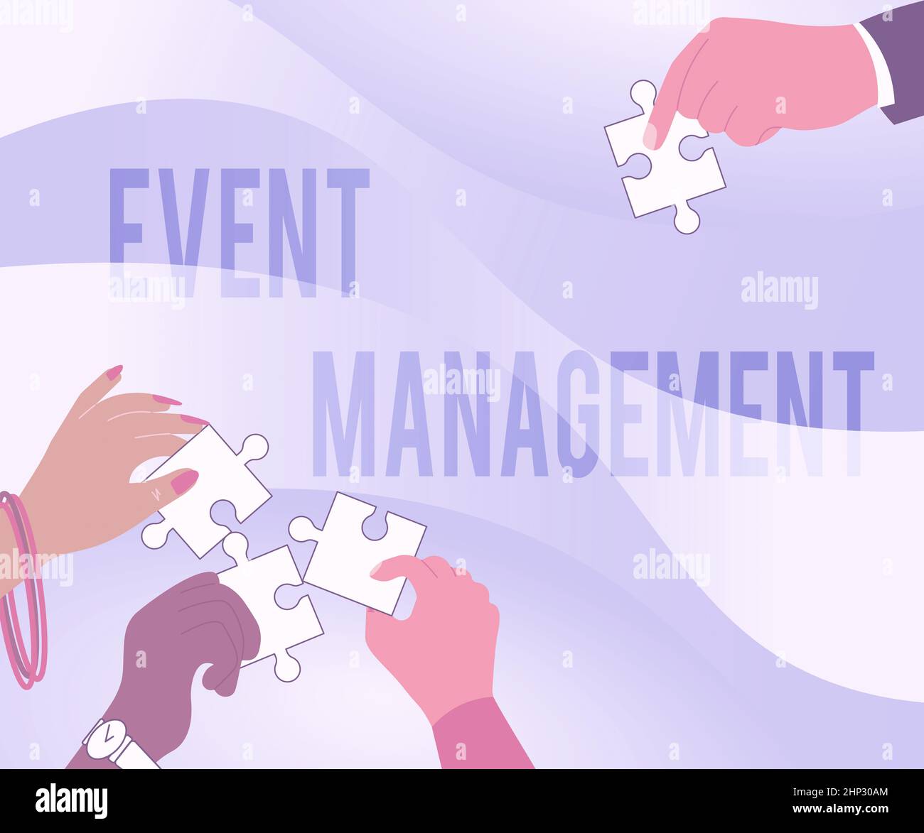 Sign displaying Event Management, Word for creation and development of ...