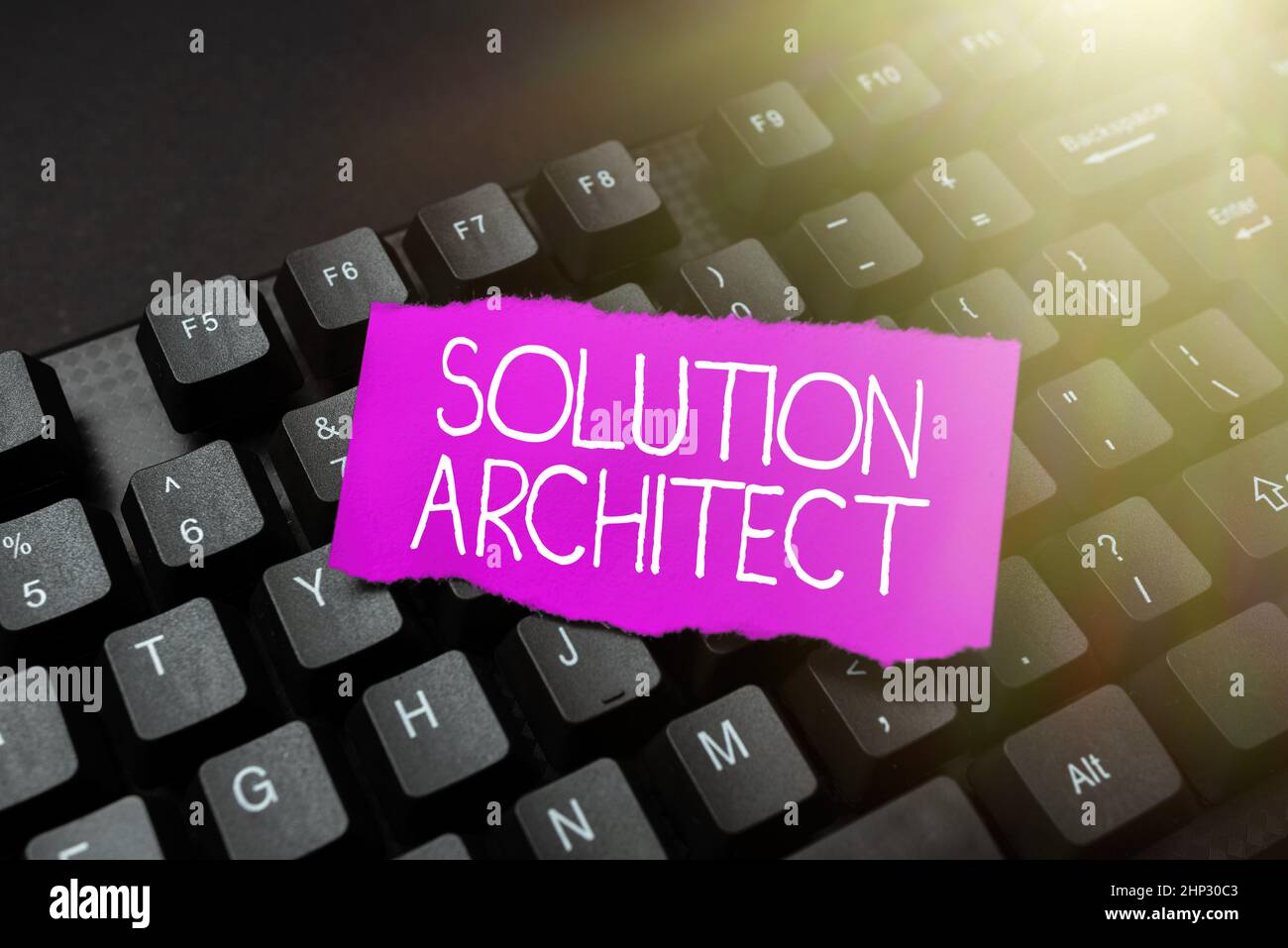 Handwriting text Solution Architect, Concept meaning Design ...