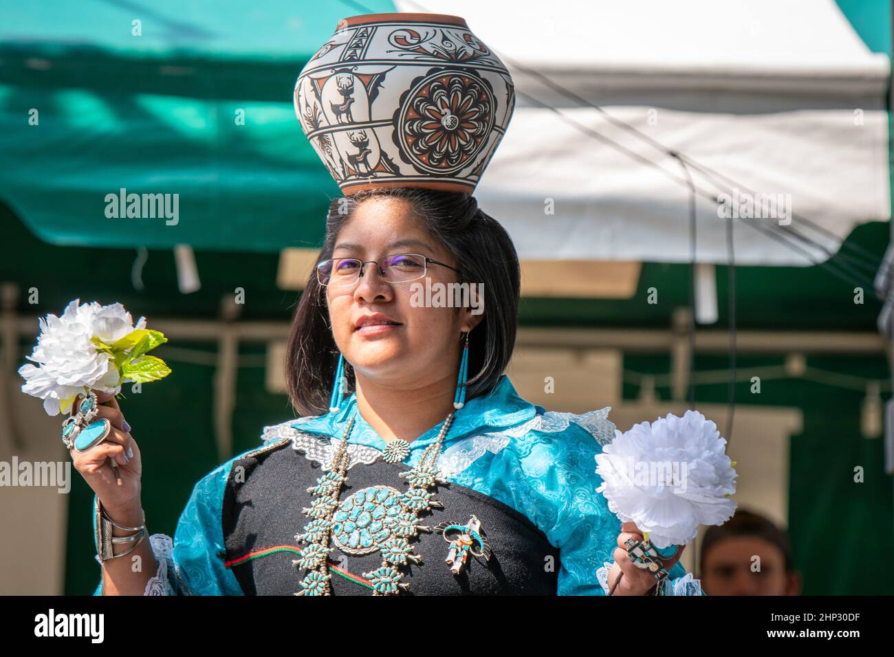 Zuni Olla Maidens performing at the 2021 National Folk Festival in ...
