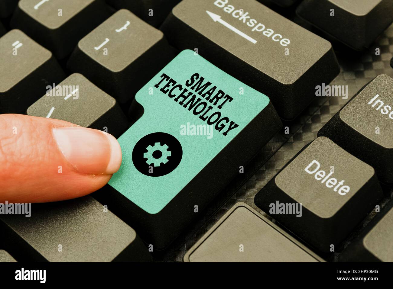 Conceptual caption Smart Technology, Concept meaning gadgets or device ...