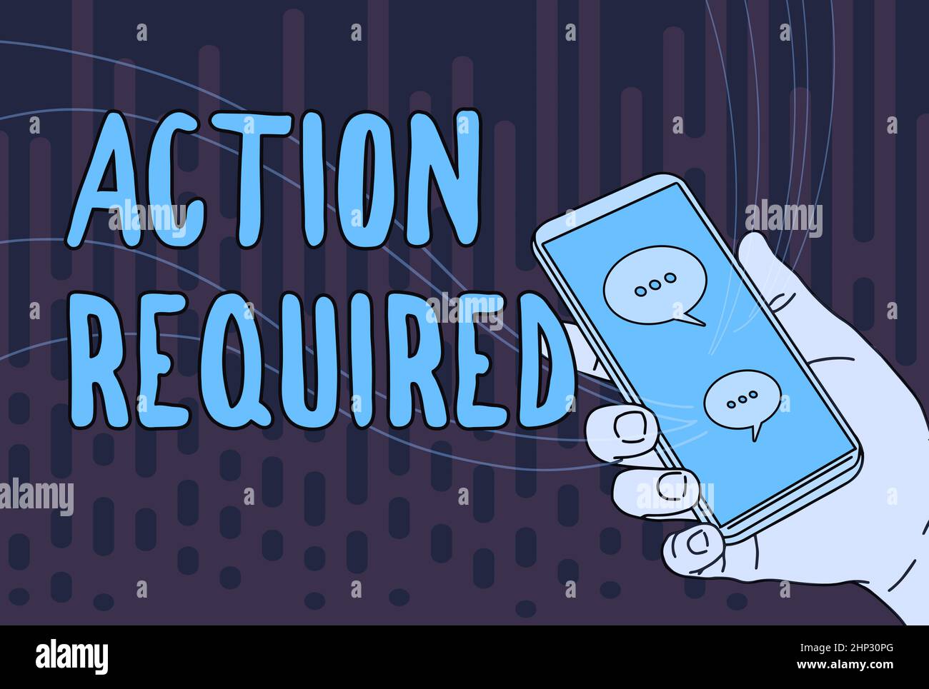 Text caption presenting Action Required, Concept meaning Regard an ... Text caption presenting Action Required, Concept meaning Regard an ...