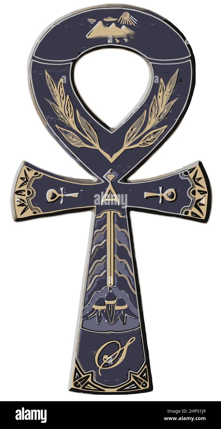 Ankh egyptian cross culture Cut Out Stock Images & Pictures - Alamy