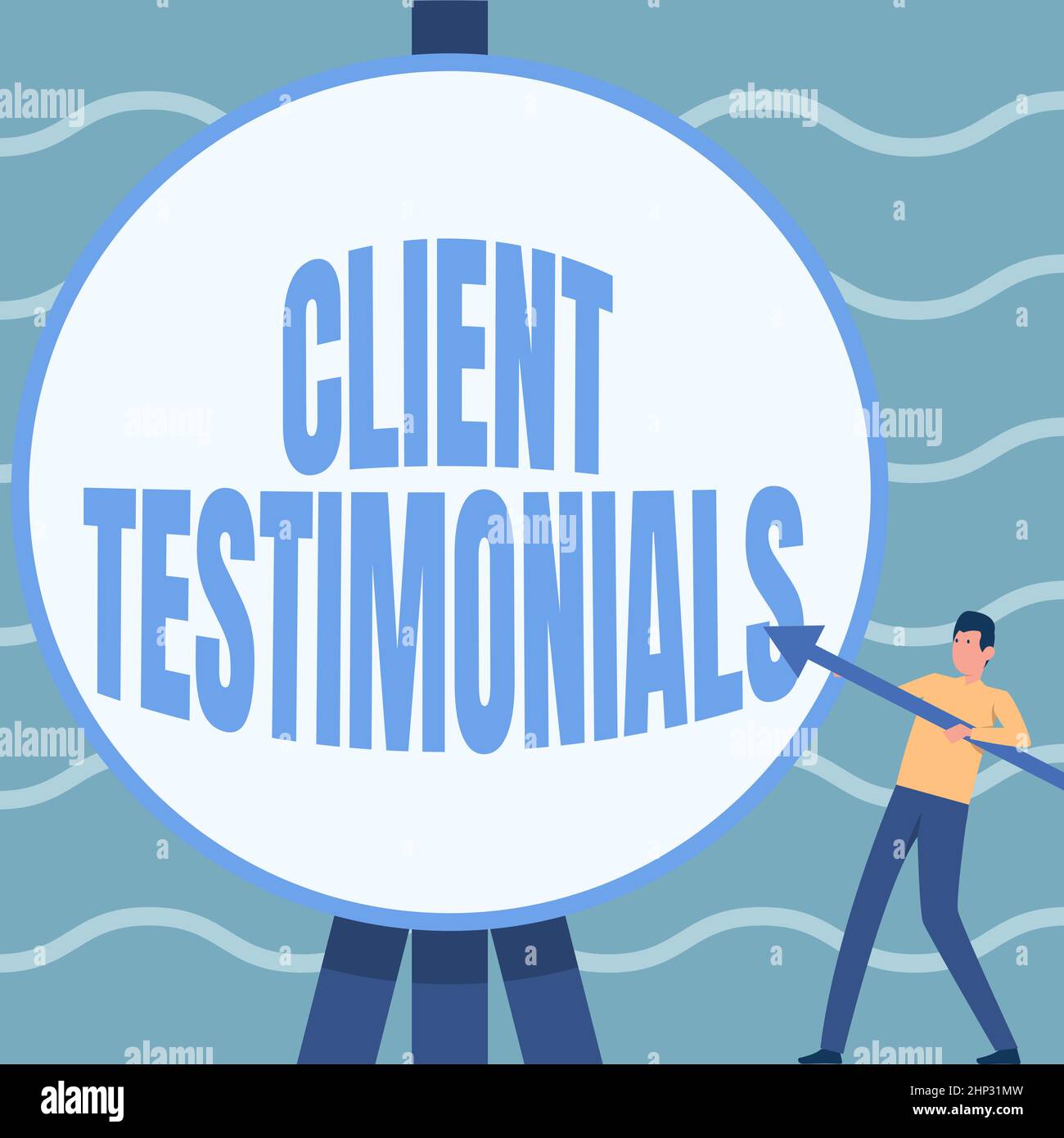 Sign displaying Client Testimonials, Word for Written Declaration ...