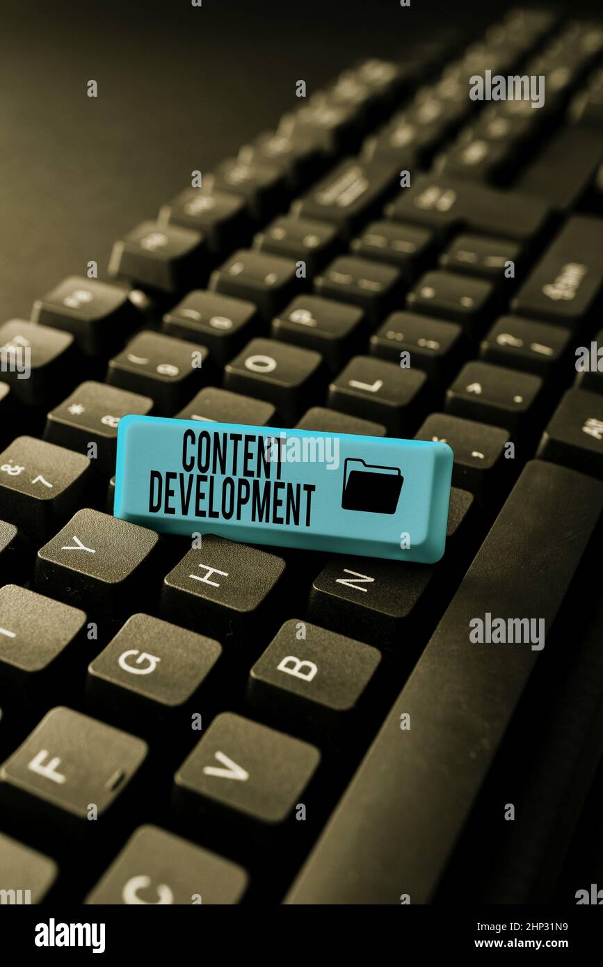 Conceptual caption Content Development, Internet Concept Specialized in ...