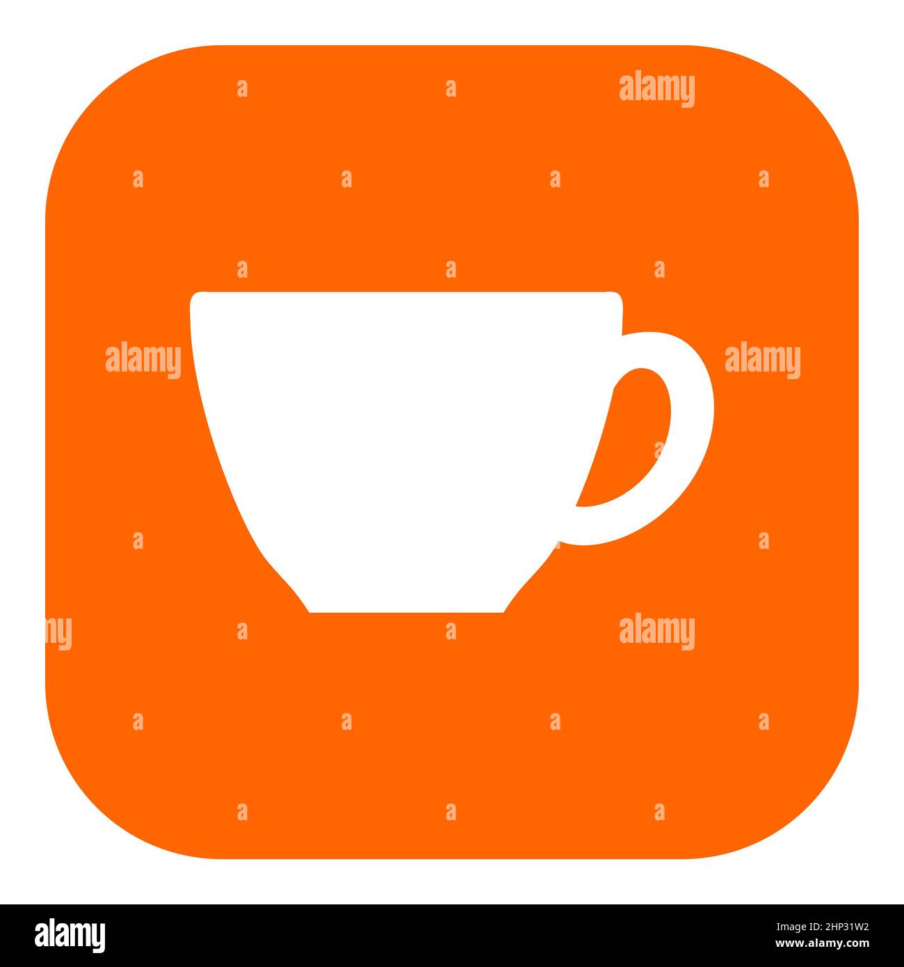 Cup and app icon Stock Photo - Alamy