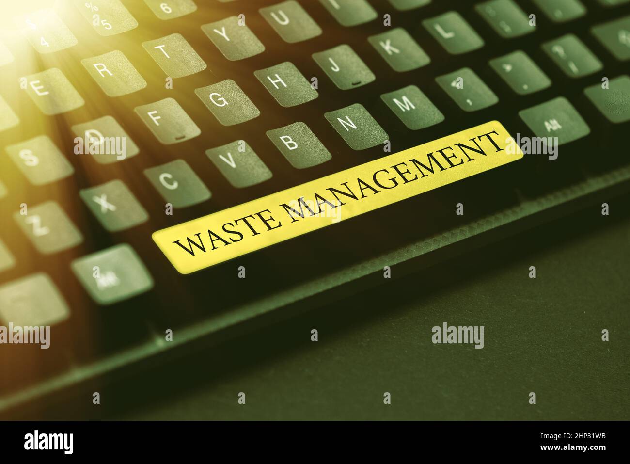 Hand writing sign Waste Management, Internet Concept actions required ...