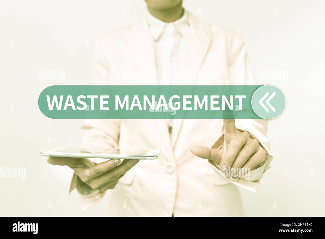 Text sign showing Waste Management, Word Written on actions required ...