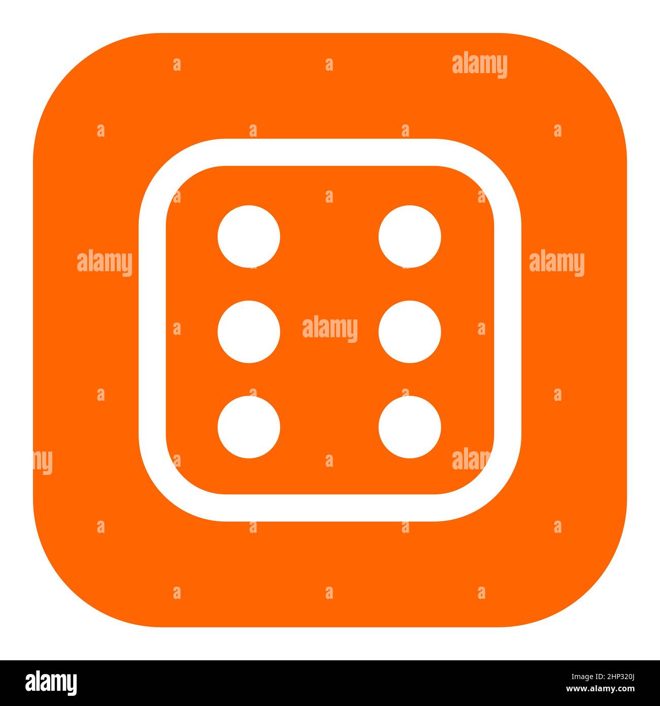 Dice and app icon Stock Photo - Alamy