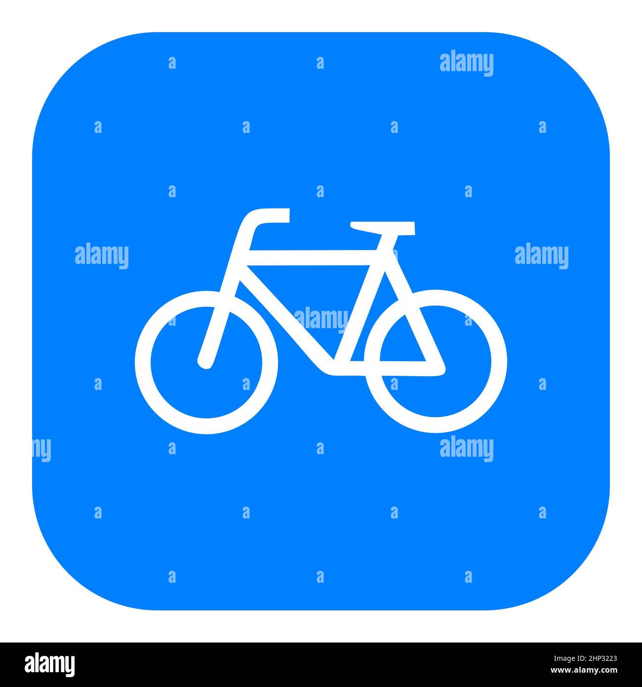 Bicycle and app icon Stock Photo - Alamy