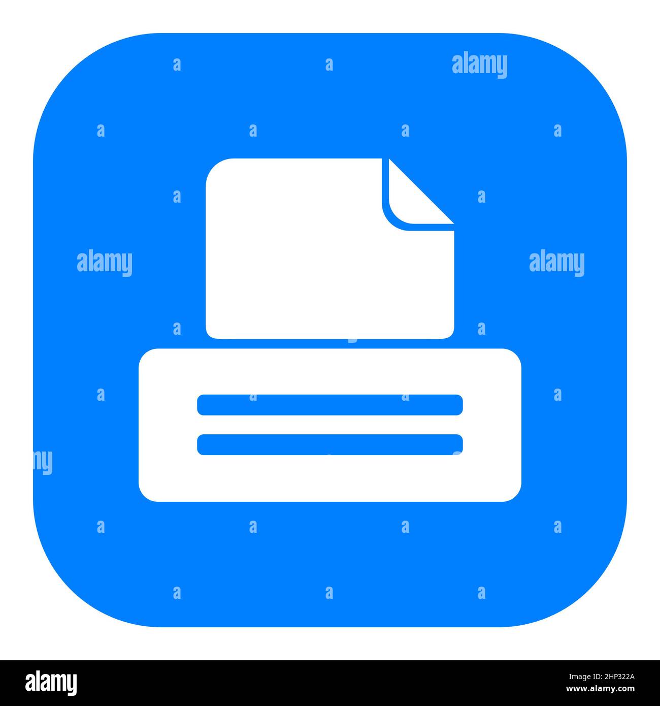 Printer and app icon Stock Photo - Alamy