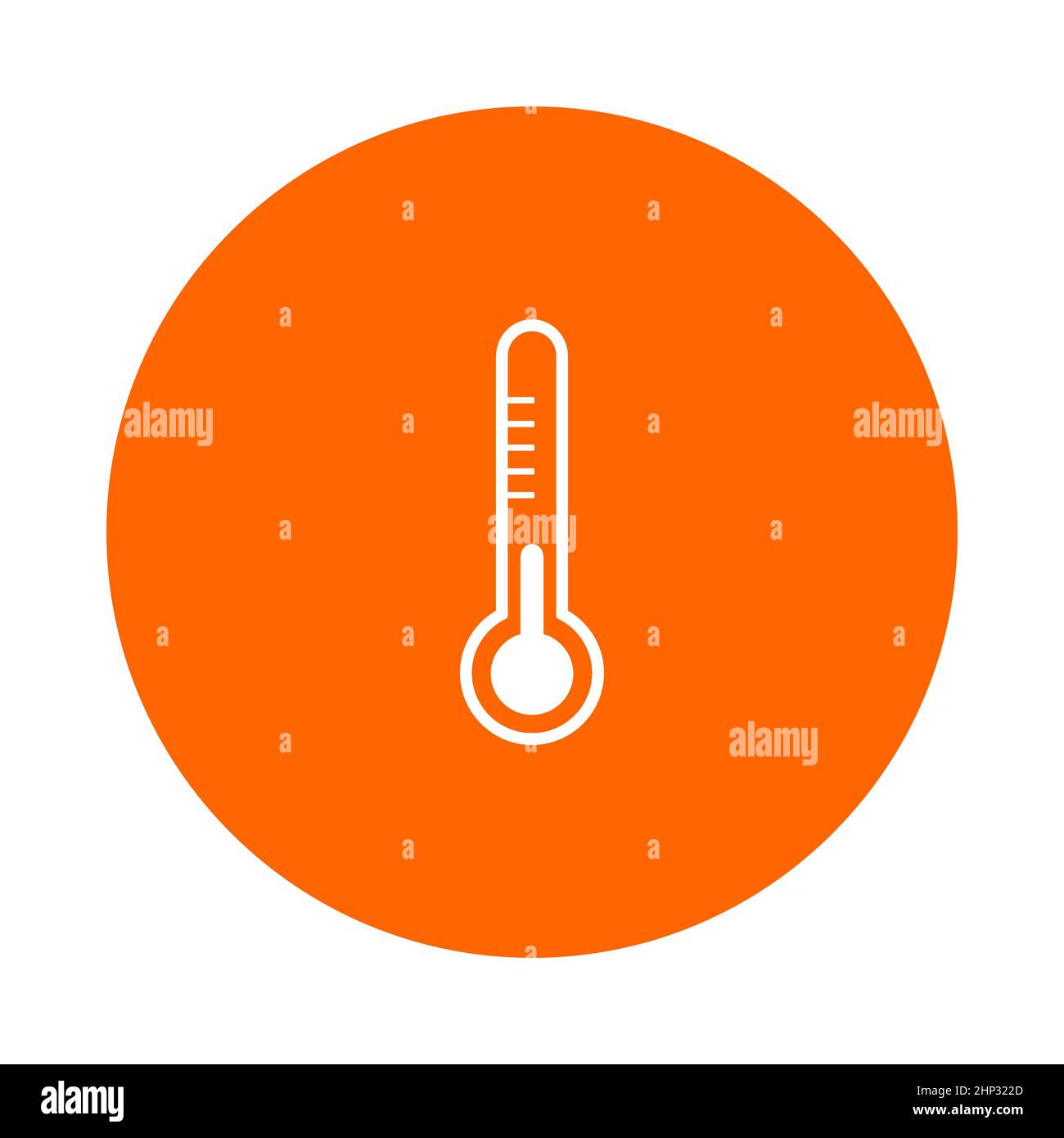 Thermometer and circle Stock Photo - Alamy