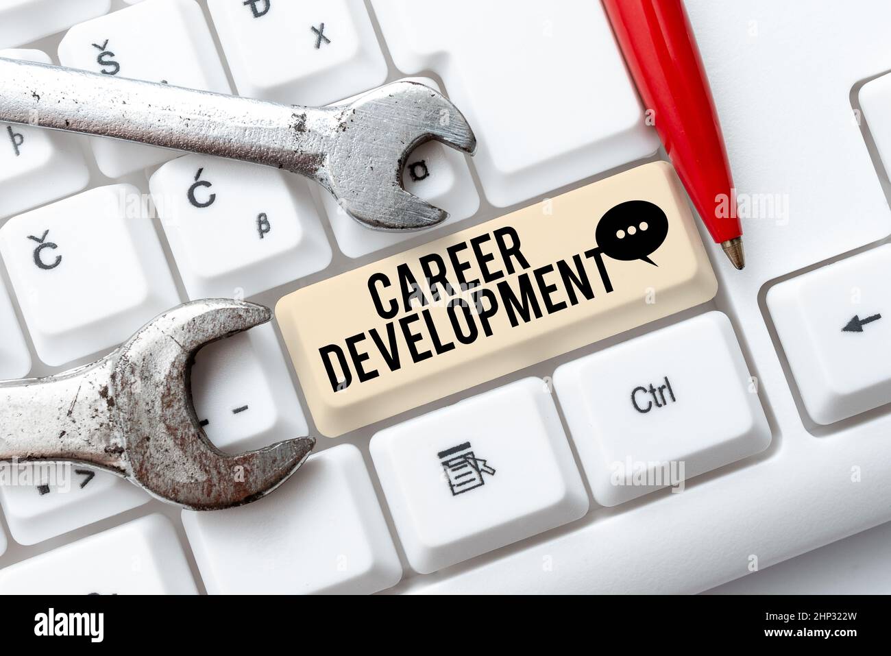 Text caption presenting Career Development, Business idea Lifelong ...