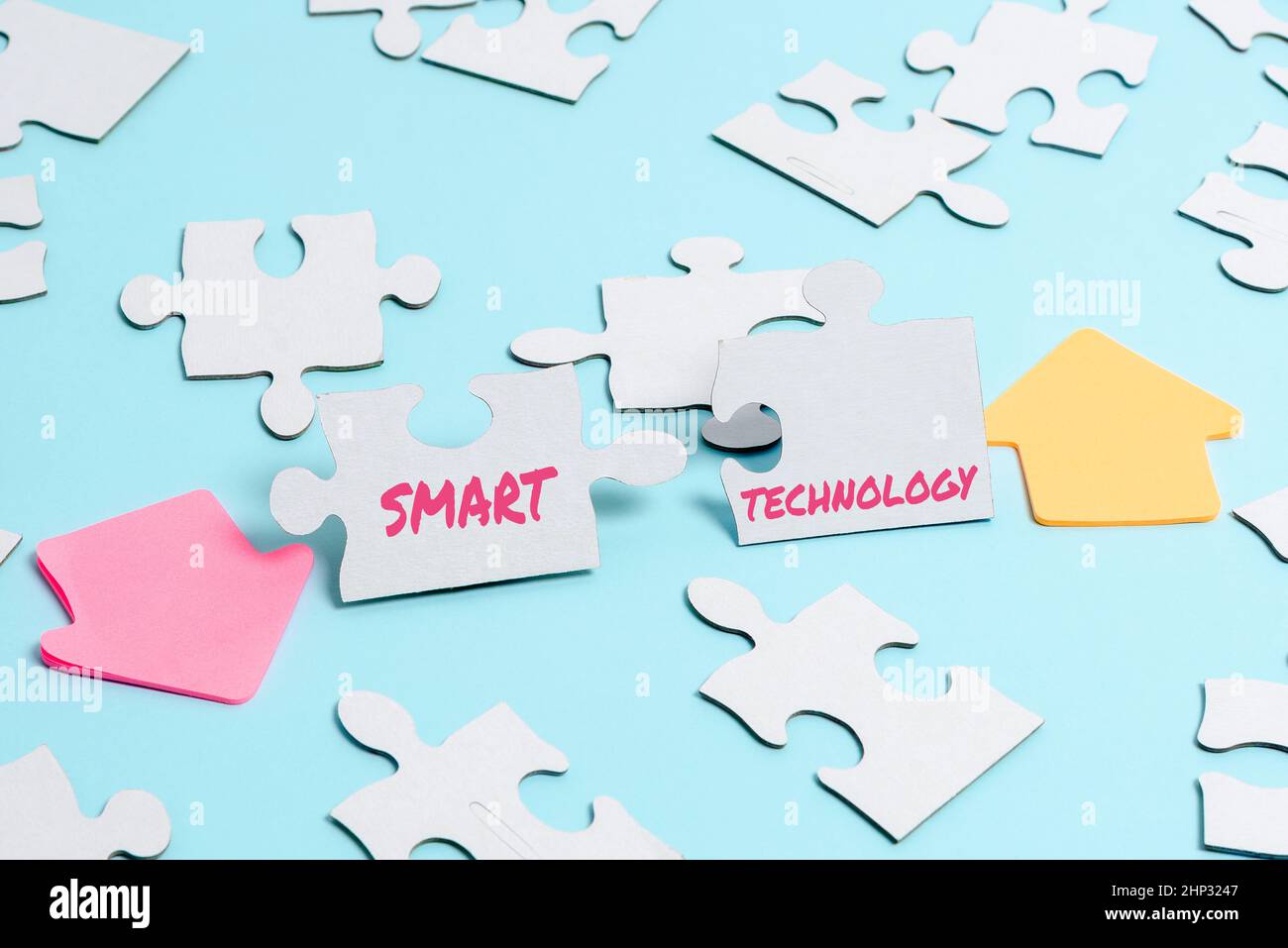 Hand writing sign Smart Technology, Word Written on gadgets or device ...