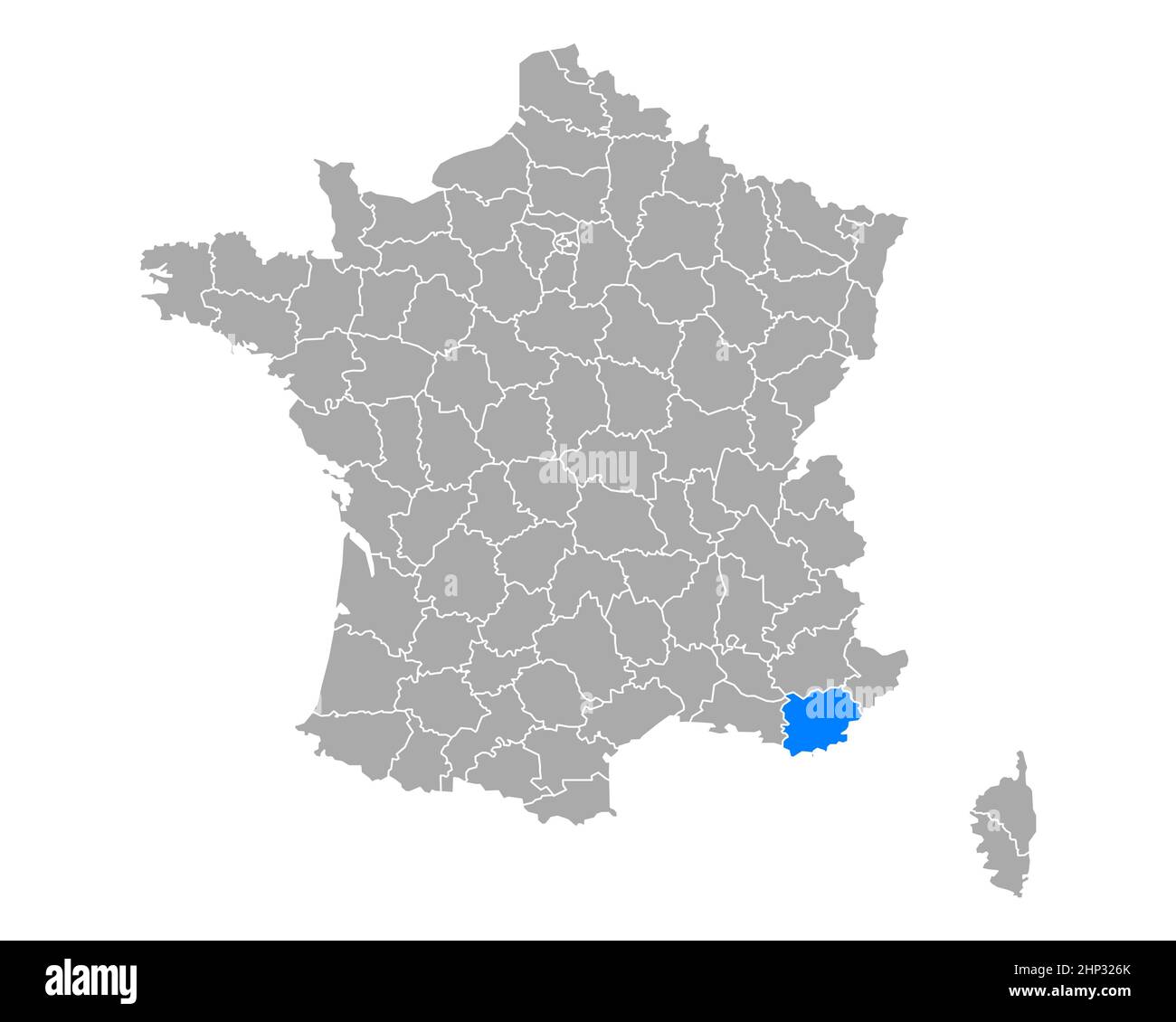 Map of Var in France Stock Photo - Alamy
