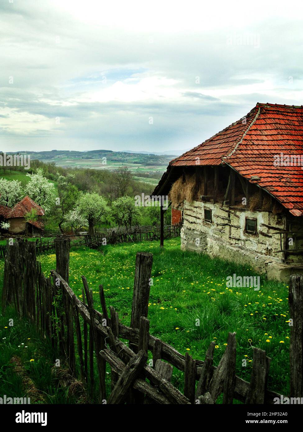 Pastoral scene wallpaper old hi-res stock photography and images - Alamy