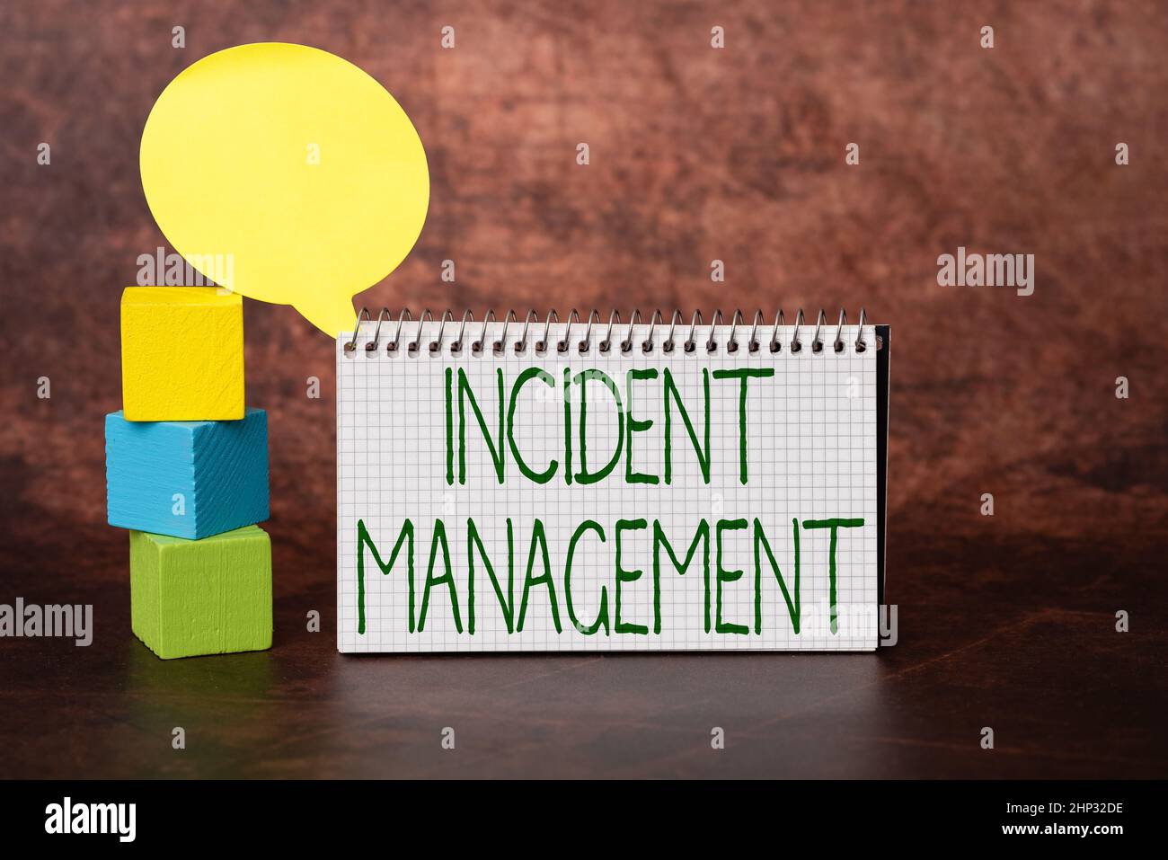 Hand writing sign Incident Management, Word Written on Process to ...