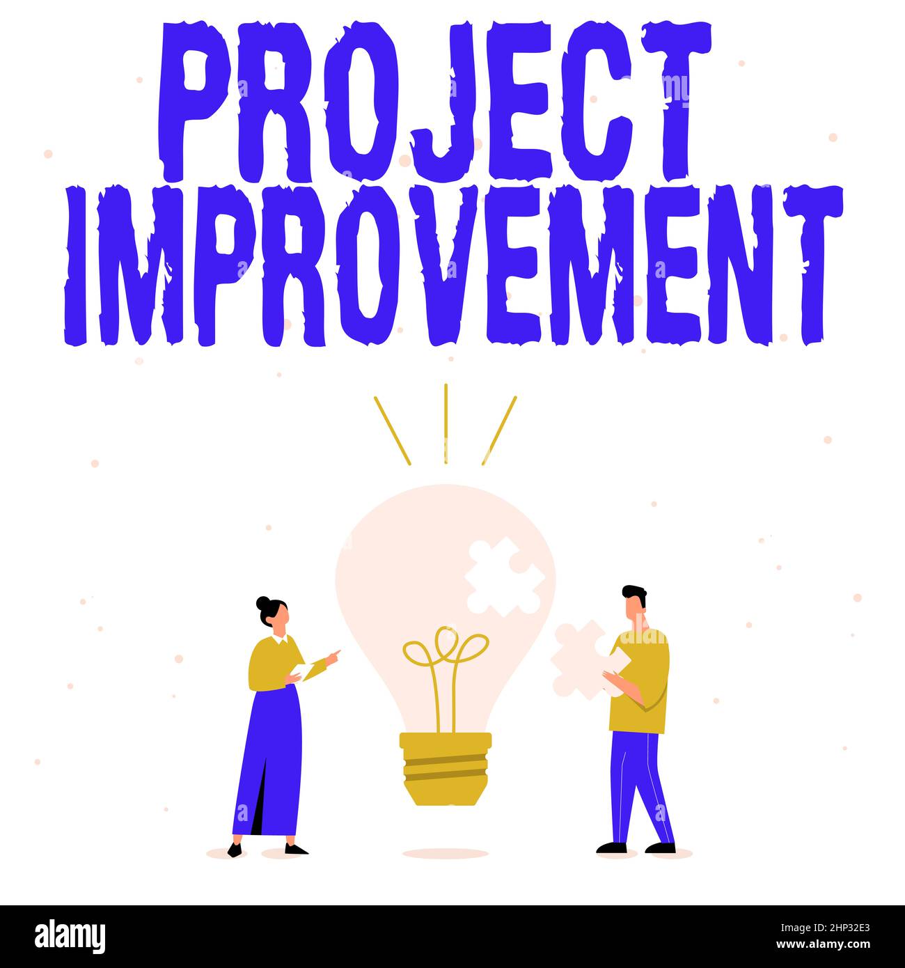 Hand writing sign Project Improvement, Business concept Methods ...