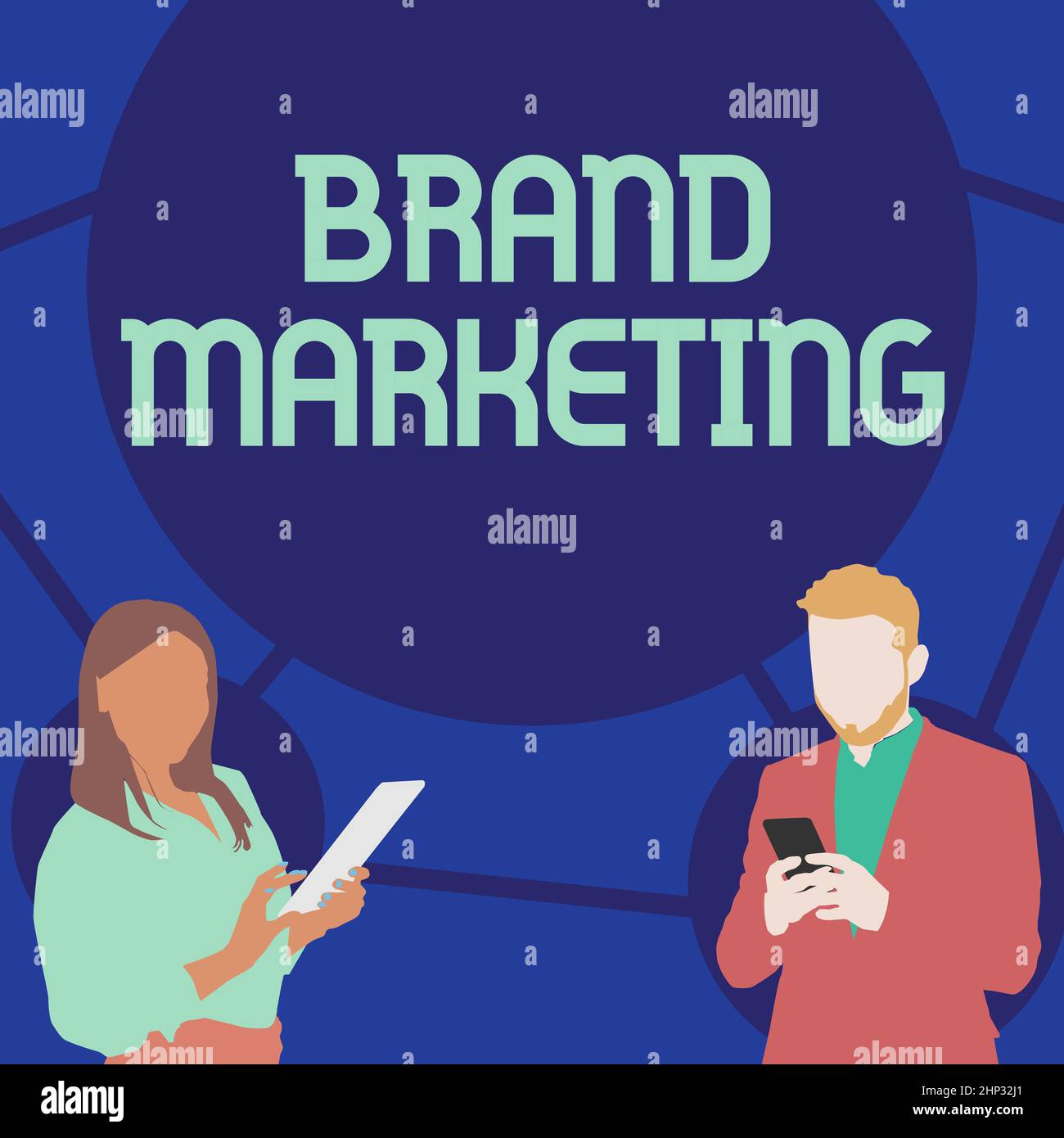 Text sign showing Brand Marketing, Internet Concept Creating awareness ...