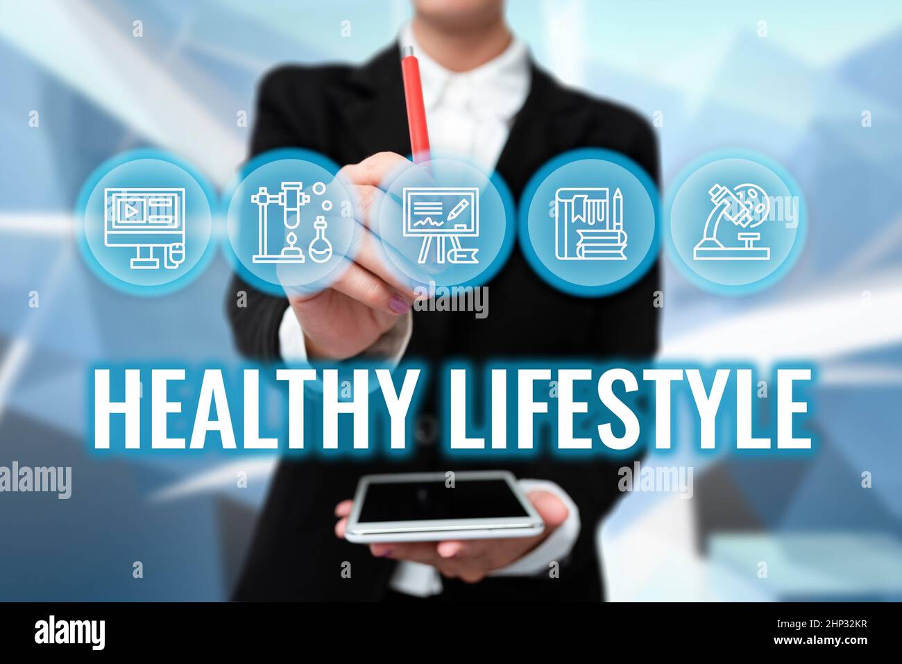 Conceptual caption Healthy Lifestyle, Business concept Live Healthy ...