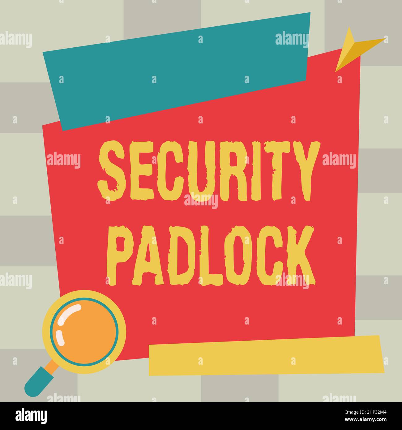 Hand writing sign Security Padlock, Business concept hardened steel ...