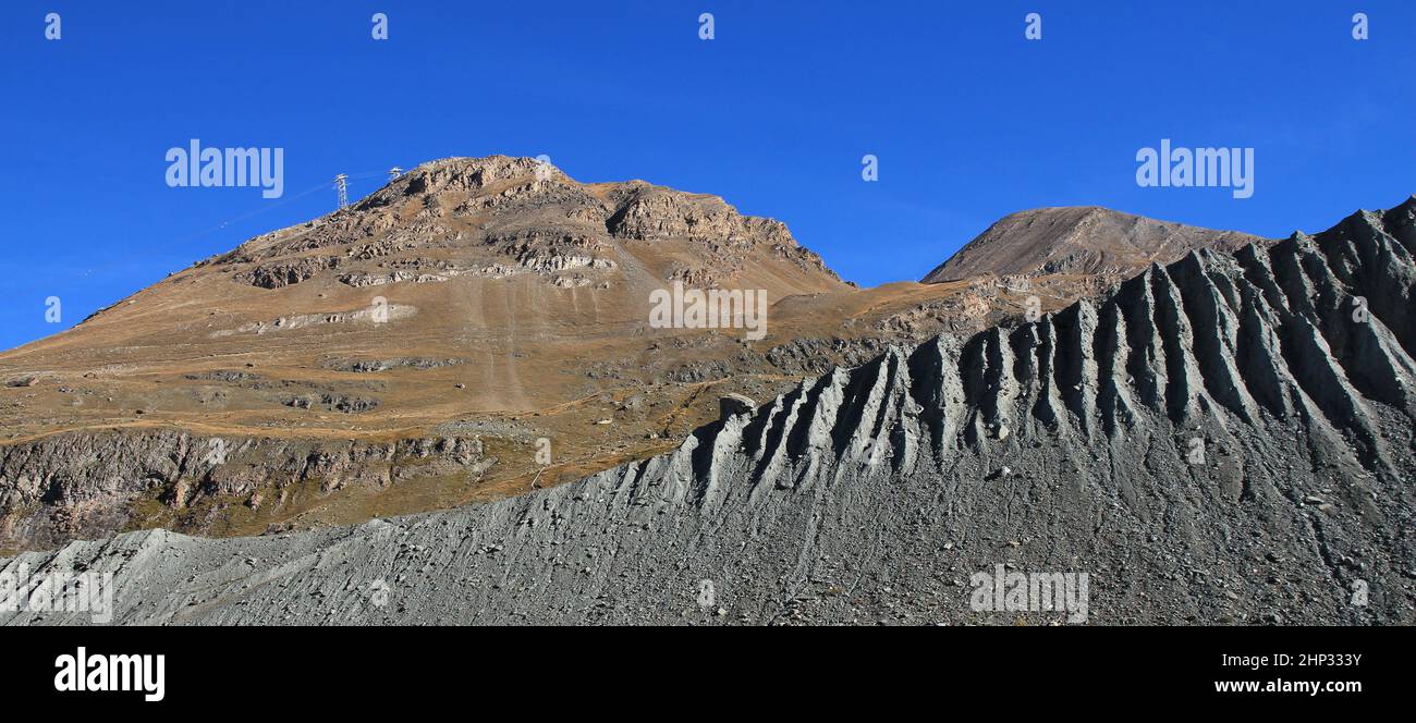Peaks of Mount Rothorn and Mount Oberrothorn, Zermatt Stock Photo - Alamy