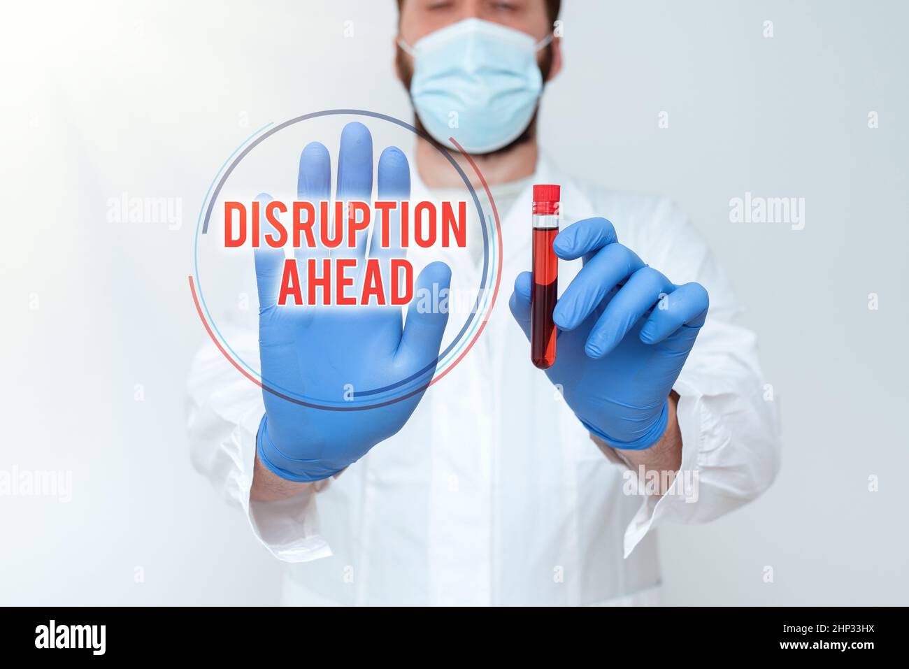 Conceptual display Disruption Ahead, Business showcase Transformation ... Conceptual display Disruption Ahead, Business showcase Transformation ...