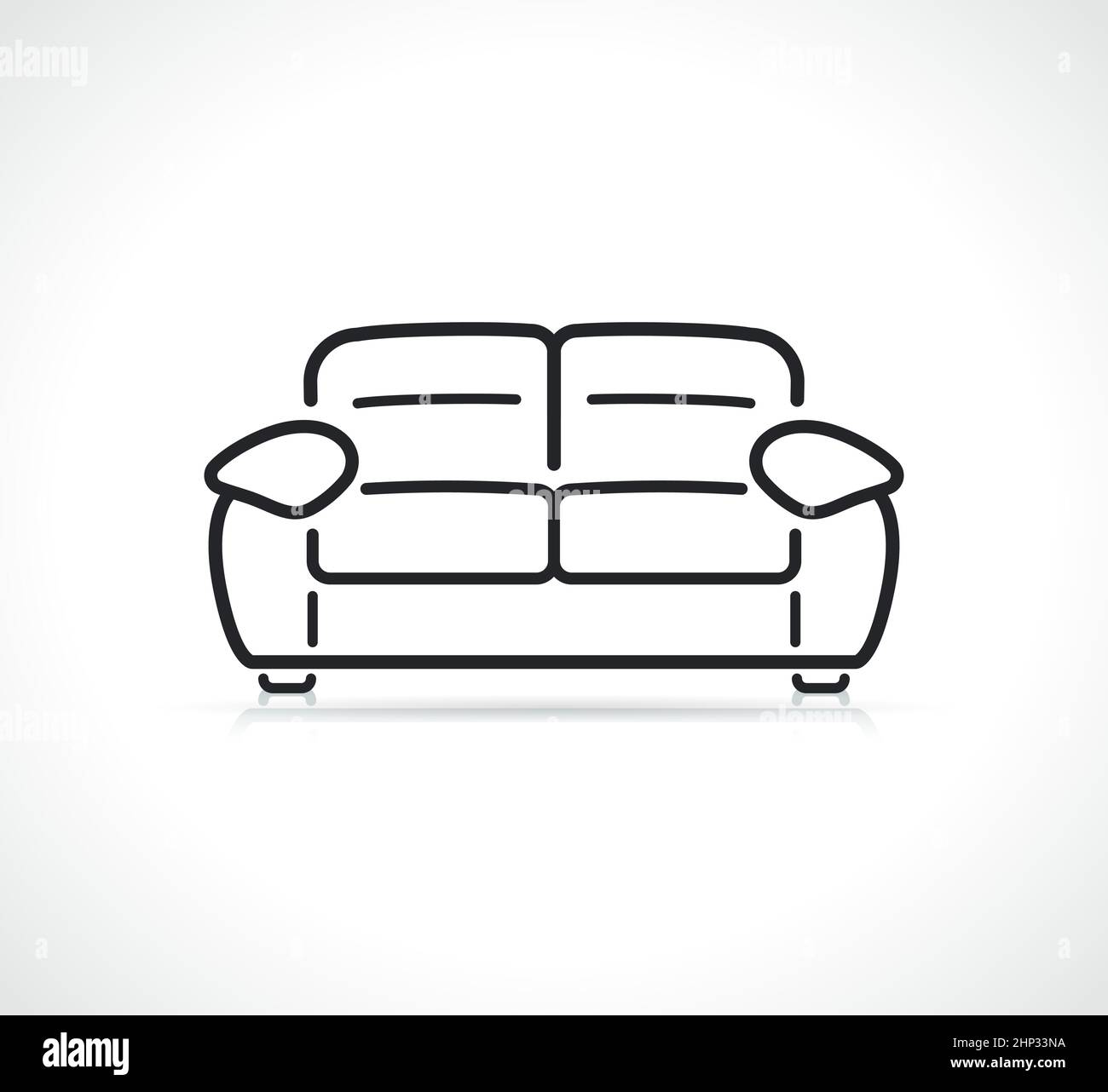 Leather sofa Stock Vector Images - Alamy