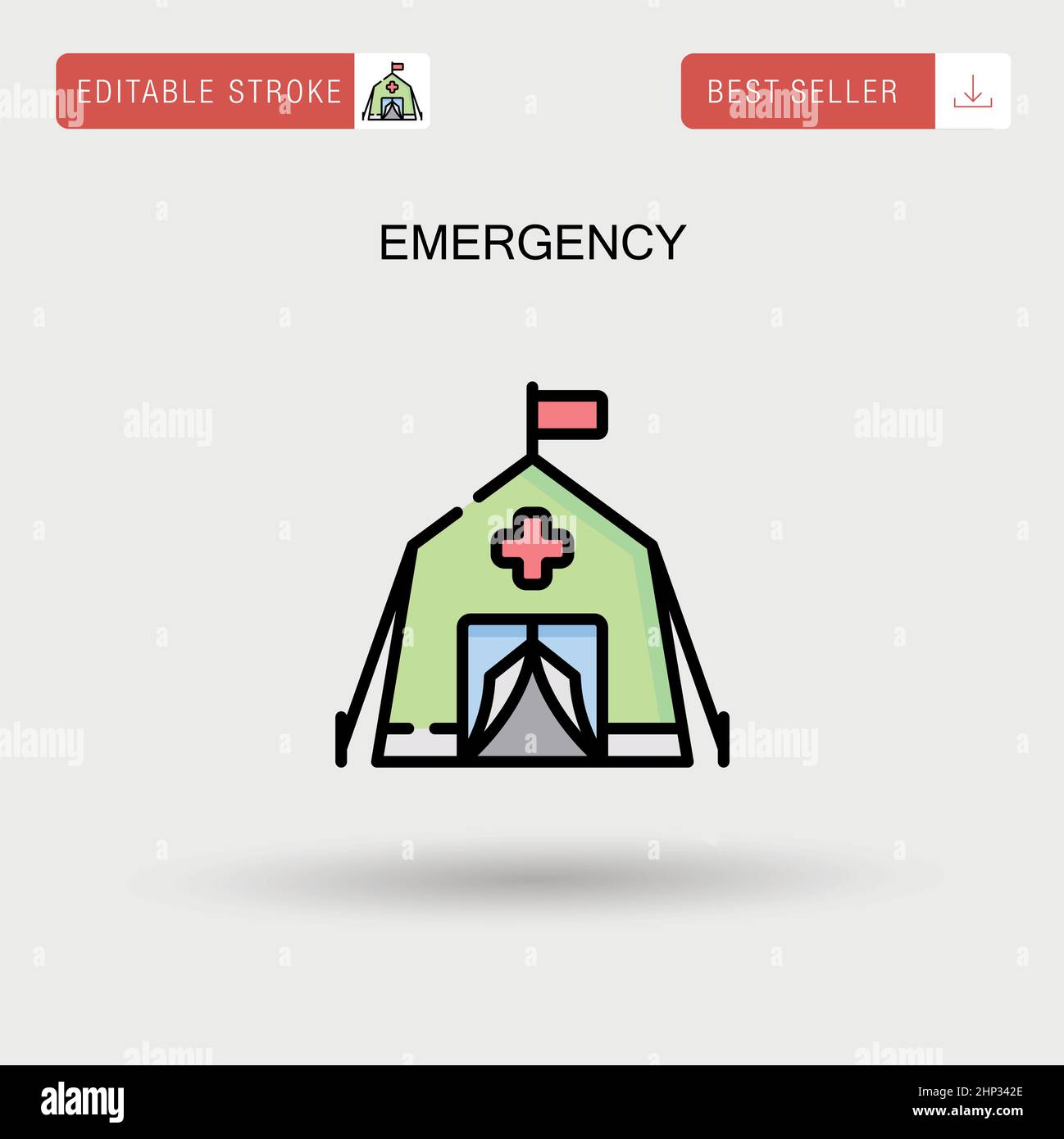 Emergency Simple vector icon Stock Vector Image & Art - Alamy
