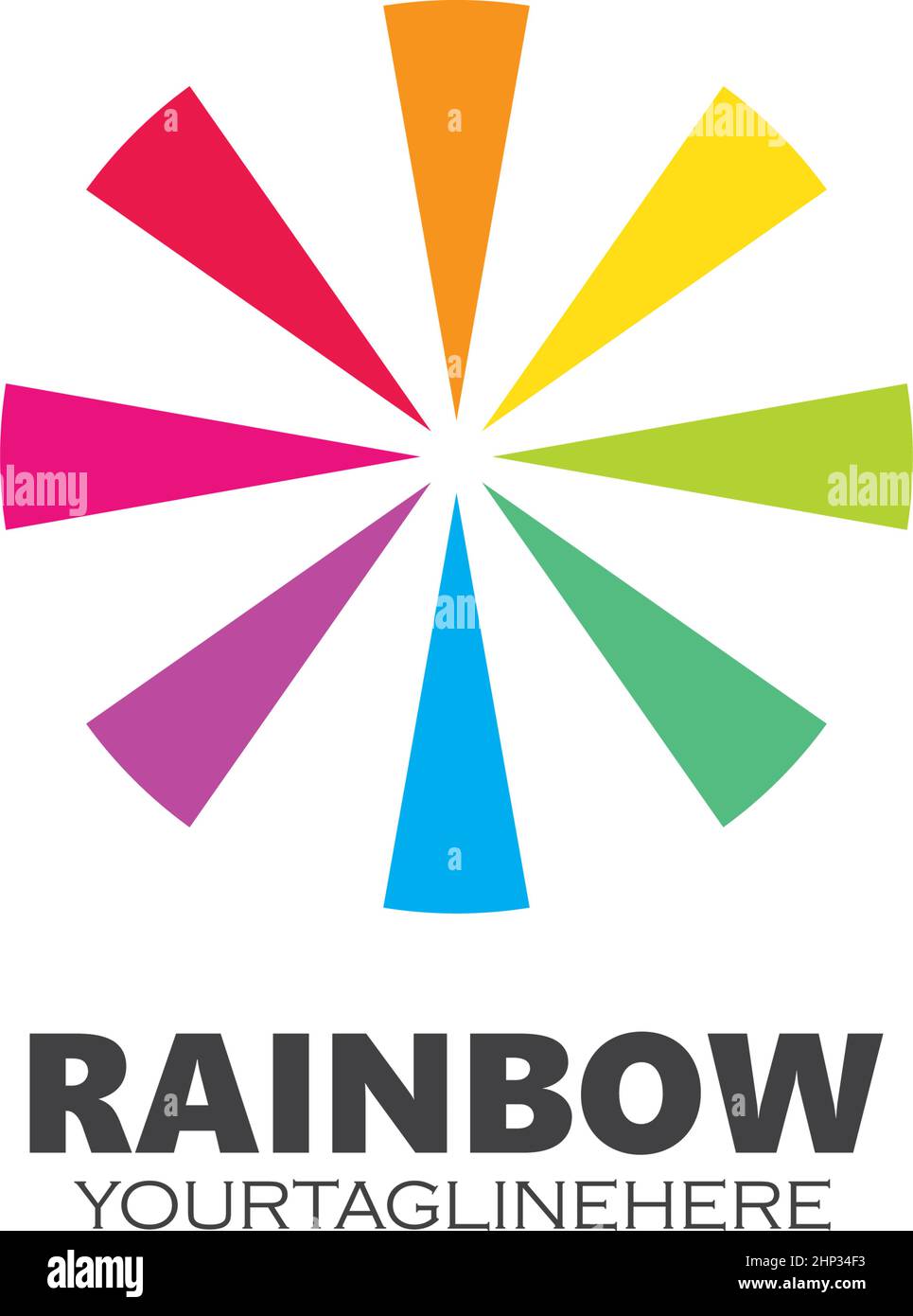 rainbow vector illusration design web template Stock Vector Image & Art ...