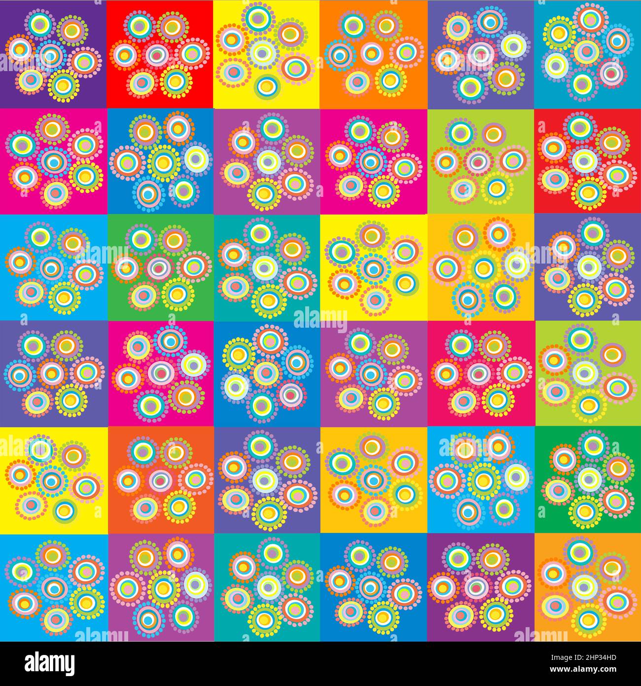 Abstract dotted colored squares hi-res stock photography and images - Alamy