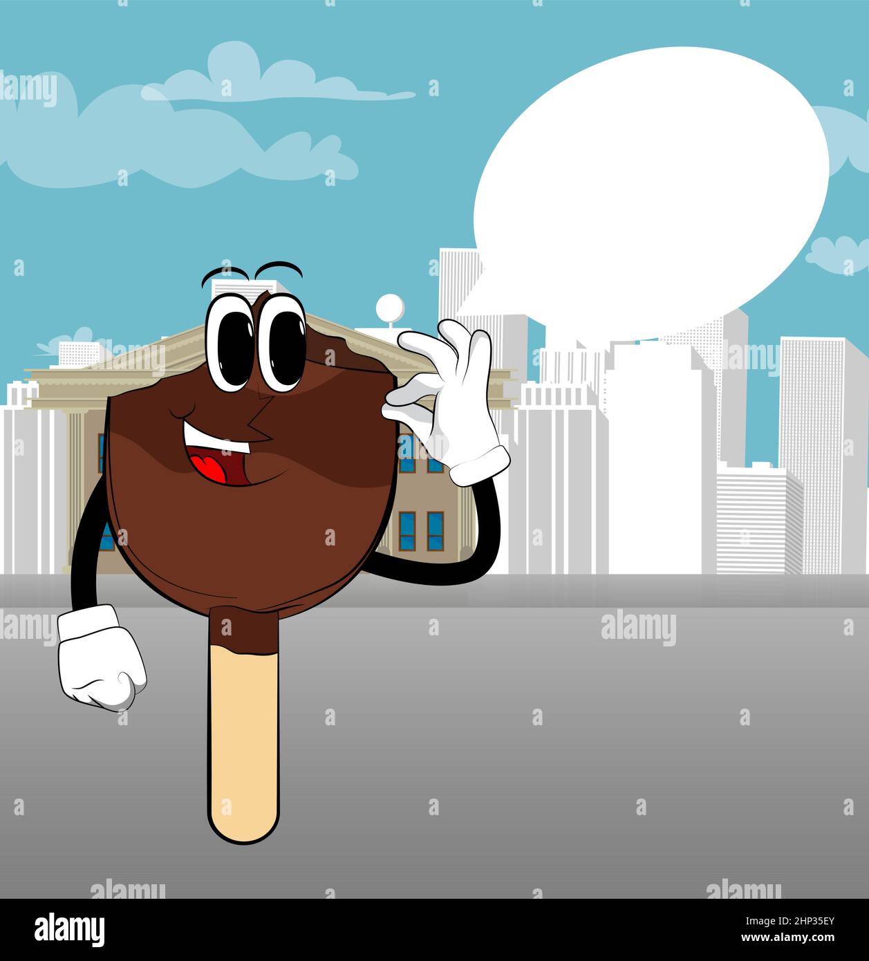 Cartoon character ice cream sign hi-res stock photography and images ...