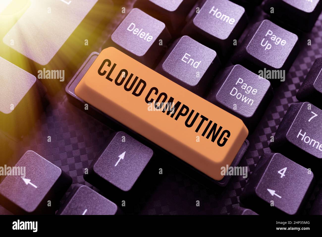 Text Caption Presenting Cloud Computing Concept Meaning Use A Network Of Remote Servers Hosted