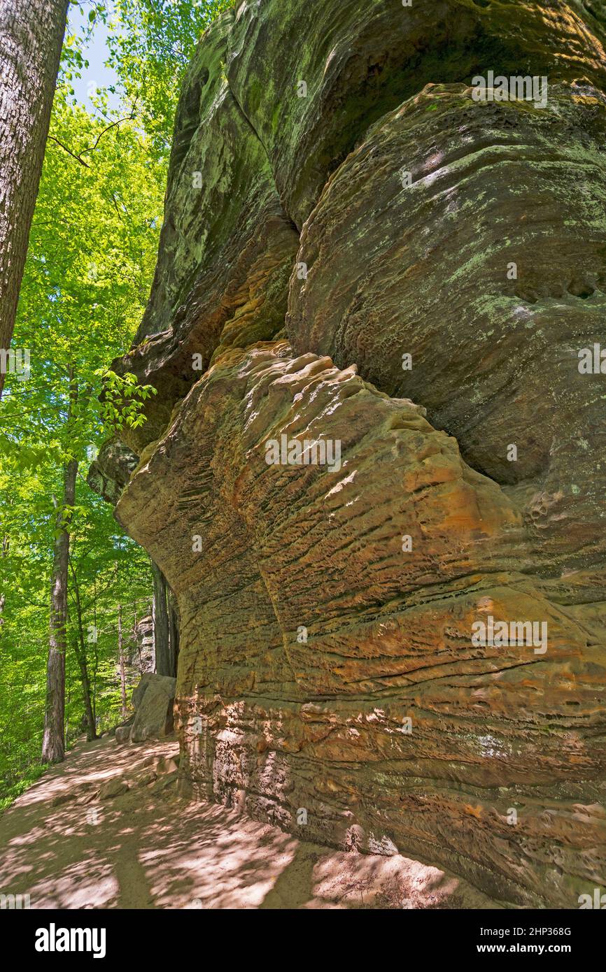 Hiking trail along dramatic hi-res stock photography and images - Alamy