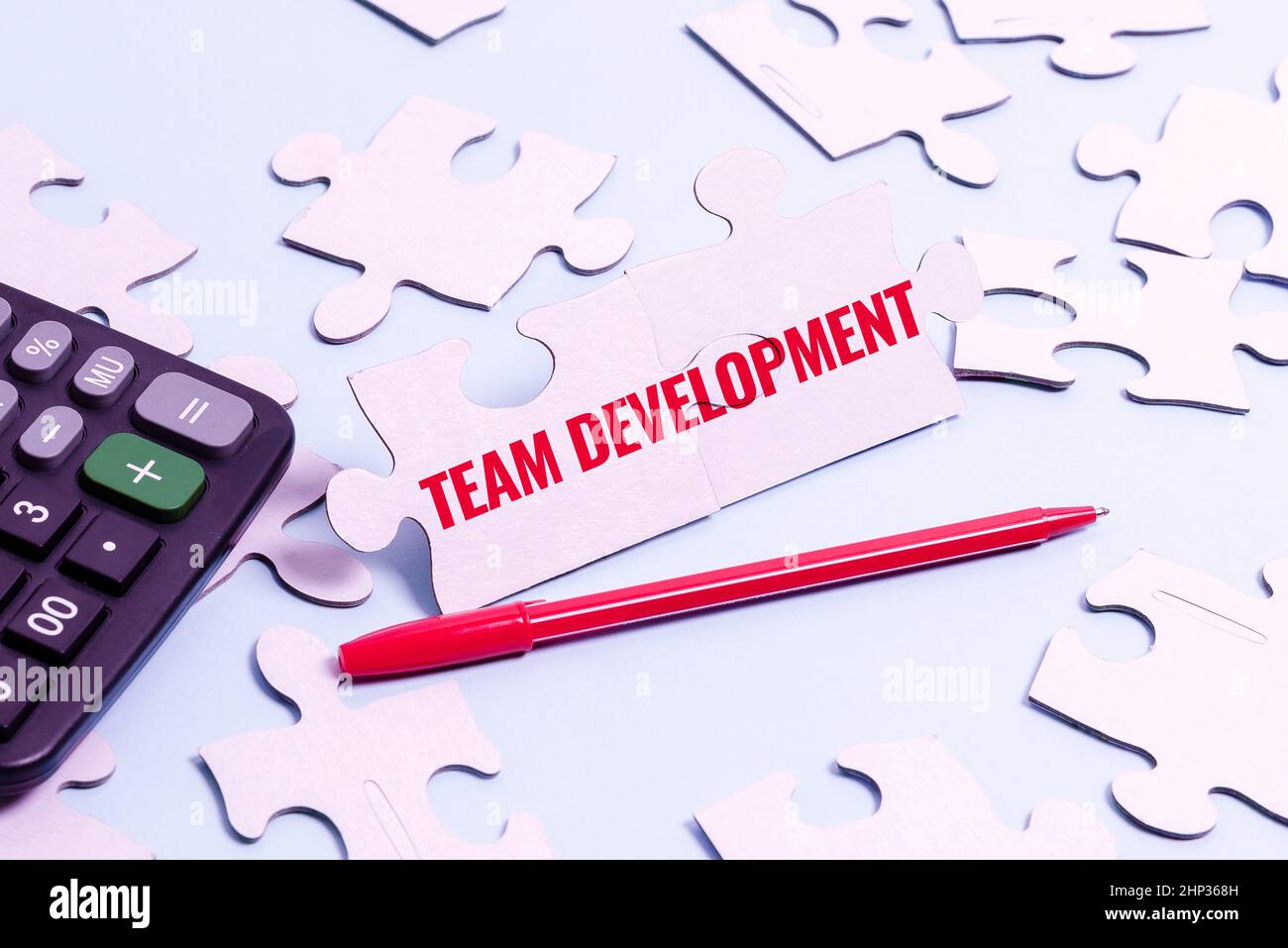 Sign displaying Team Development, Business overview learn why and how ...