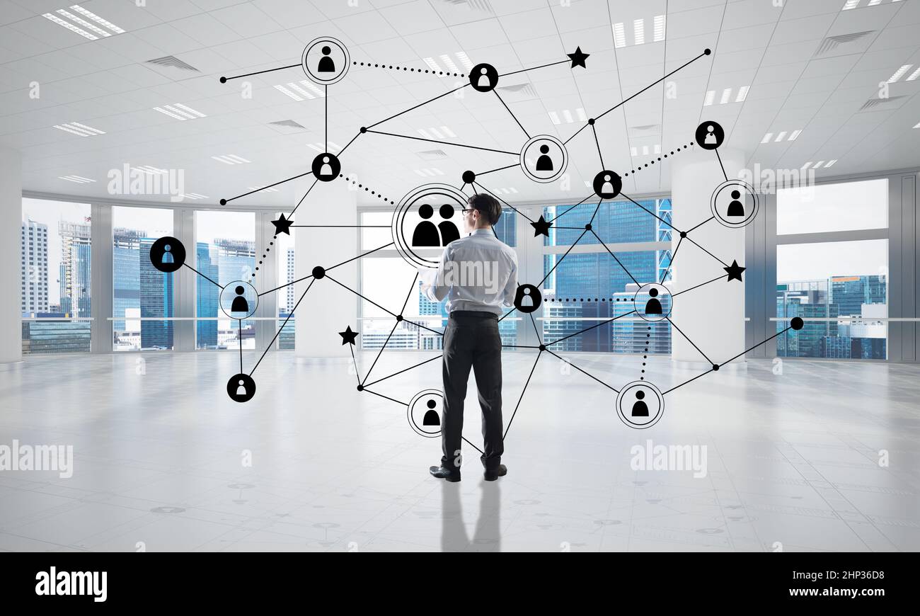 Networking and social communication concept as effective point for ...