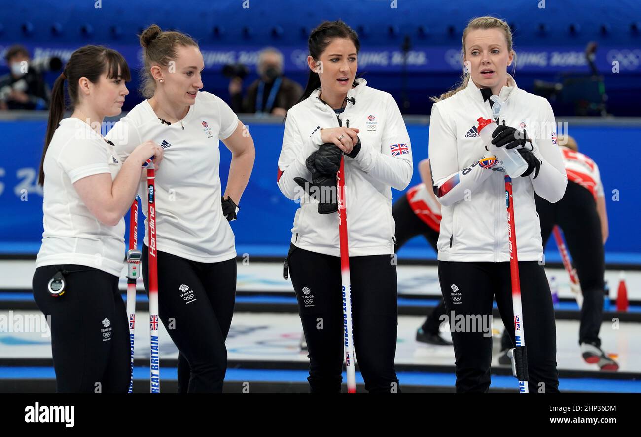 Left to right, Great Britain's Hailey Duff, Jennifer Dodds, Eve ...