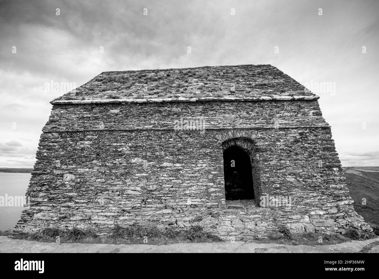 St Michaels Chapel at Rame Head in Cornwall, uK Stock Photo - Alamy