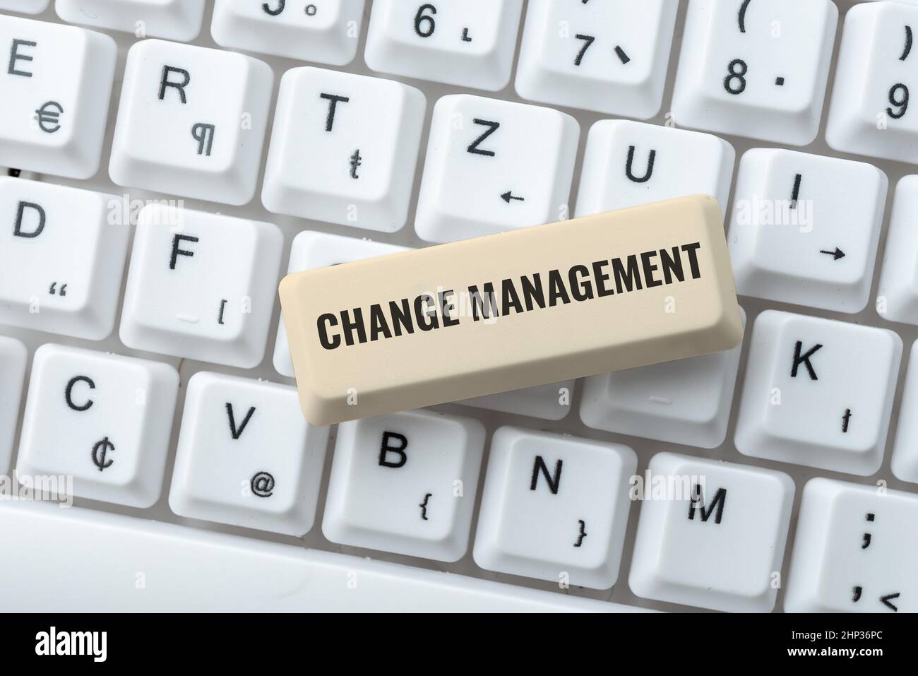 Hand writing sign Change Management, Conceptual photo Replacement of ...