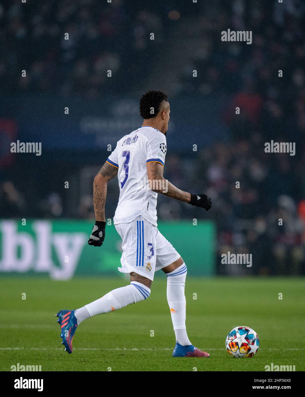 PARIS, FRANCE - FEBRUARY 15: Eder Militao during the UEFA Champions ...