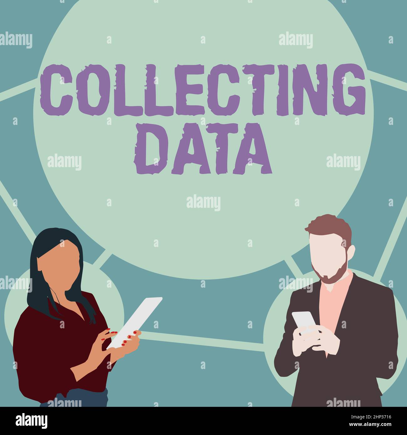 Text Sign Showing Collecting Data Business Showcase Gathering And Measuring Information On