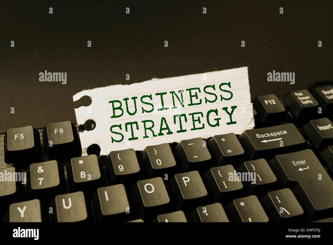 Hand writing sign Business Strategy, Word Written on Management game ...
