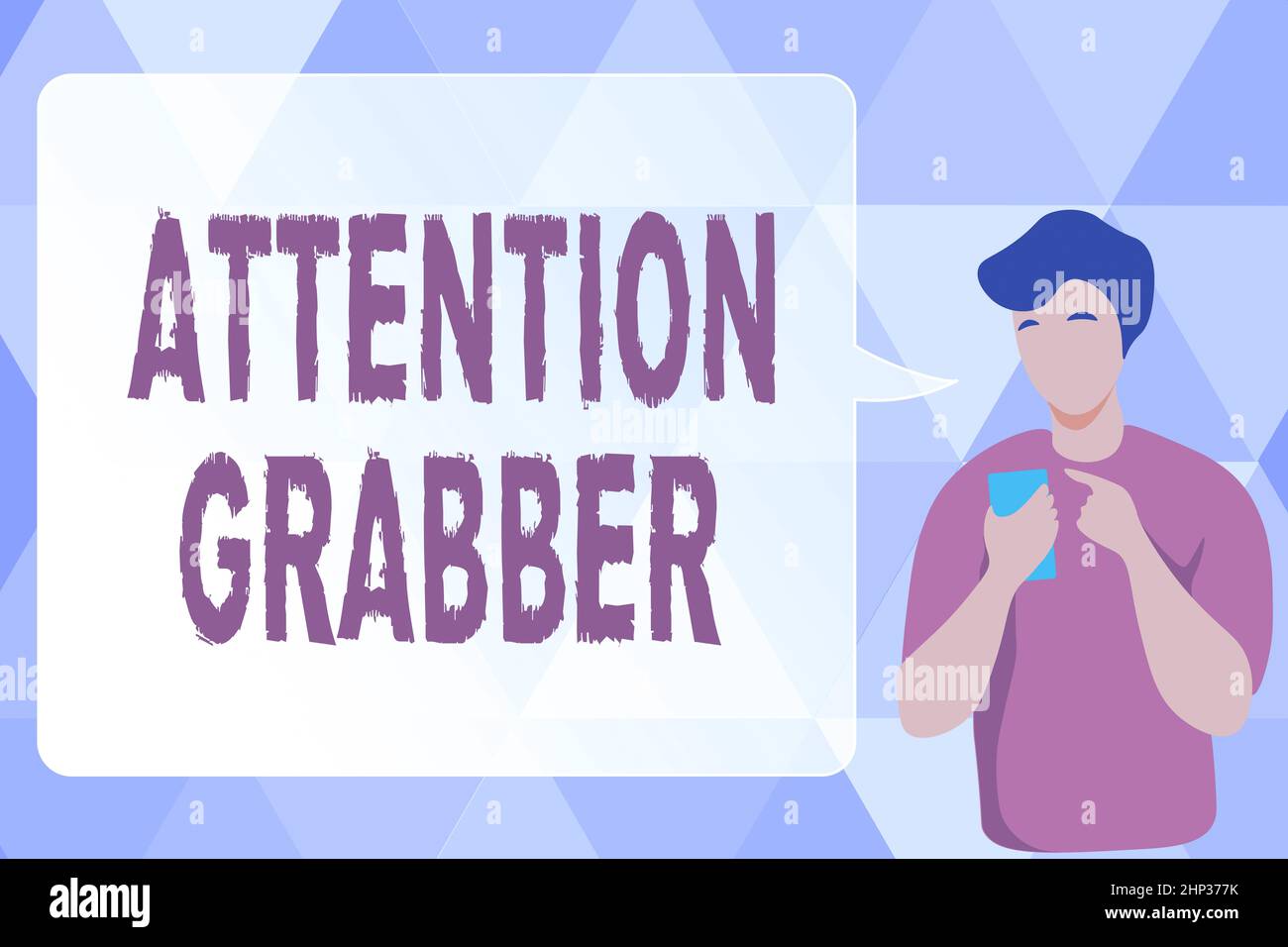 Writing displaying text Attention Grabber, Business concept Demanding ...