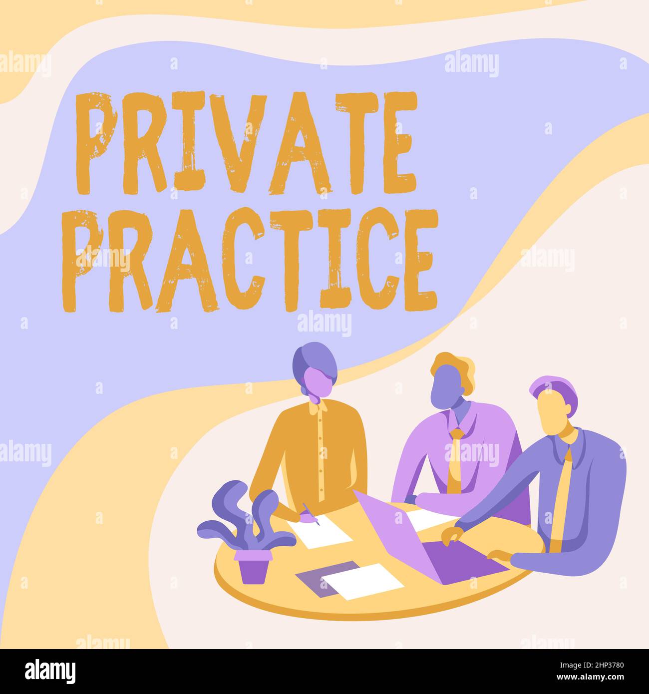 Text showing inspiration Private Practice, Conceptual photo work of ...