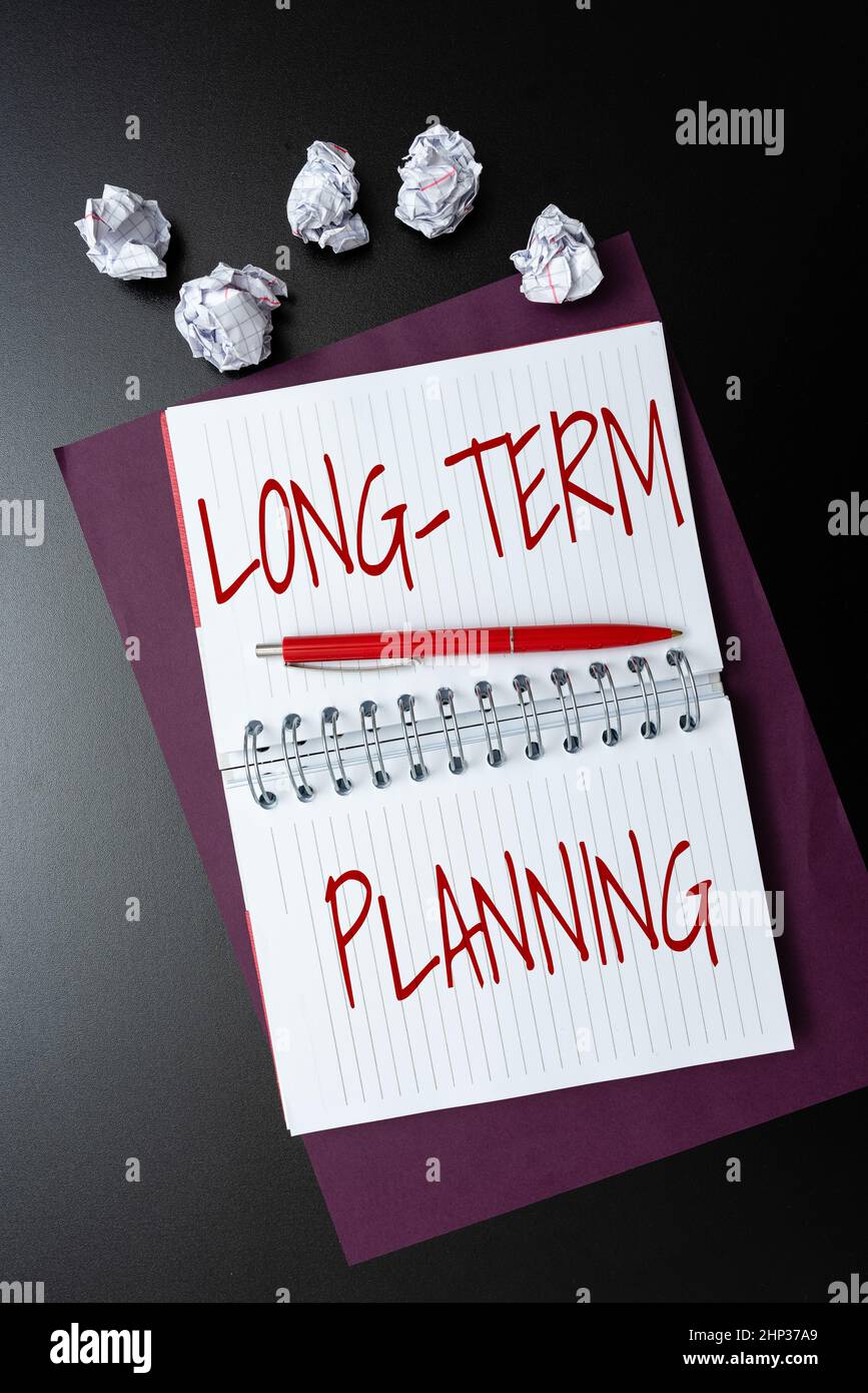 Conceptual display Long Term Planning, Concept meaning Establish ...