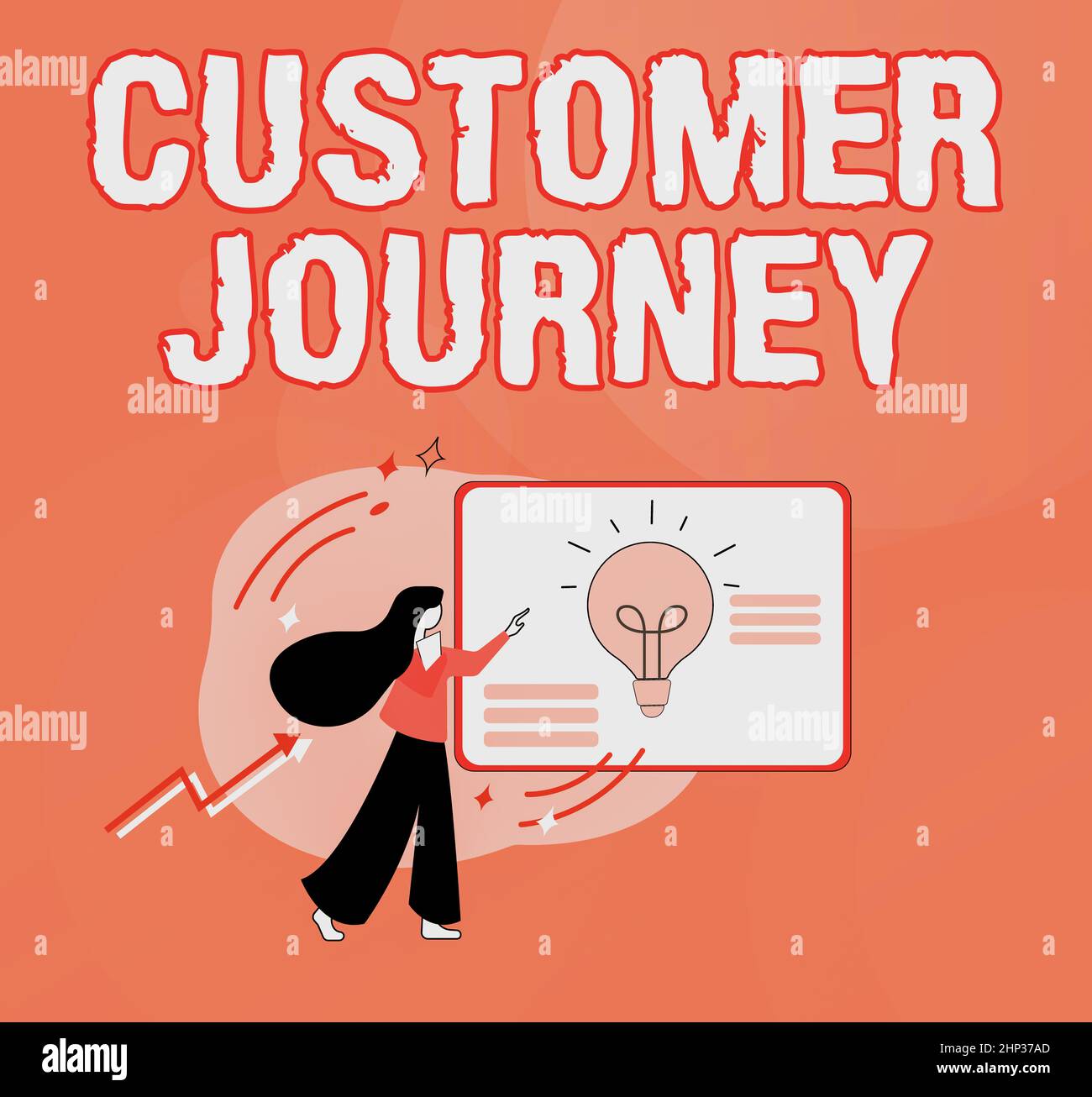 Writing Displaying Text Customer Journey Word Written On Product Of